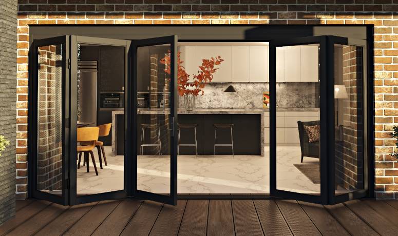 Fiberglass Bi Folding Door Systems at doorshoppers.com